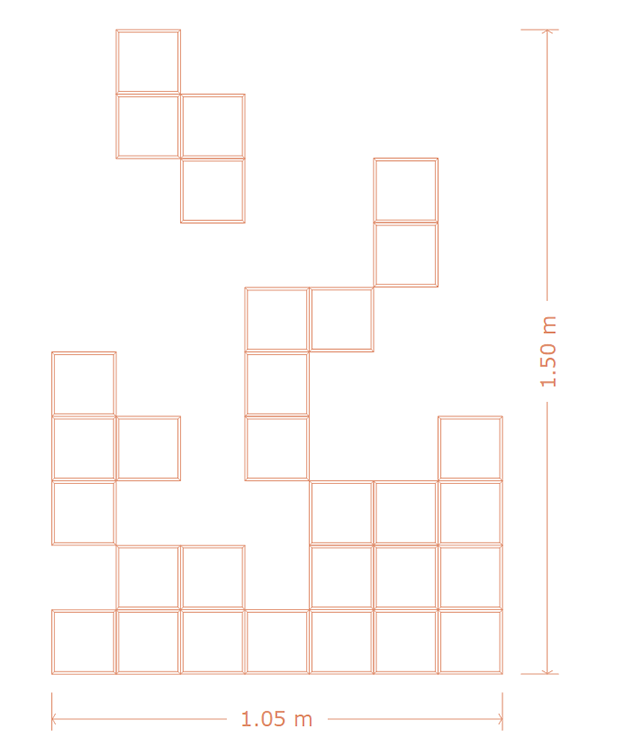 Tetris wall art panels – Lubad