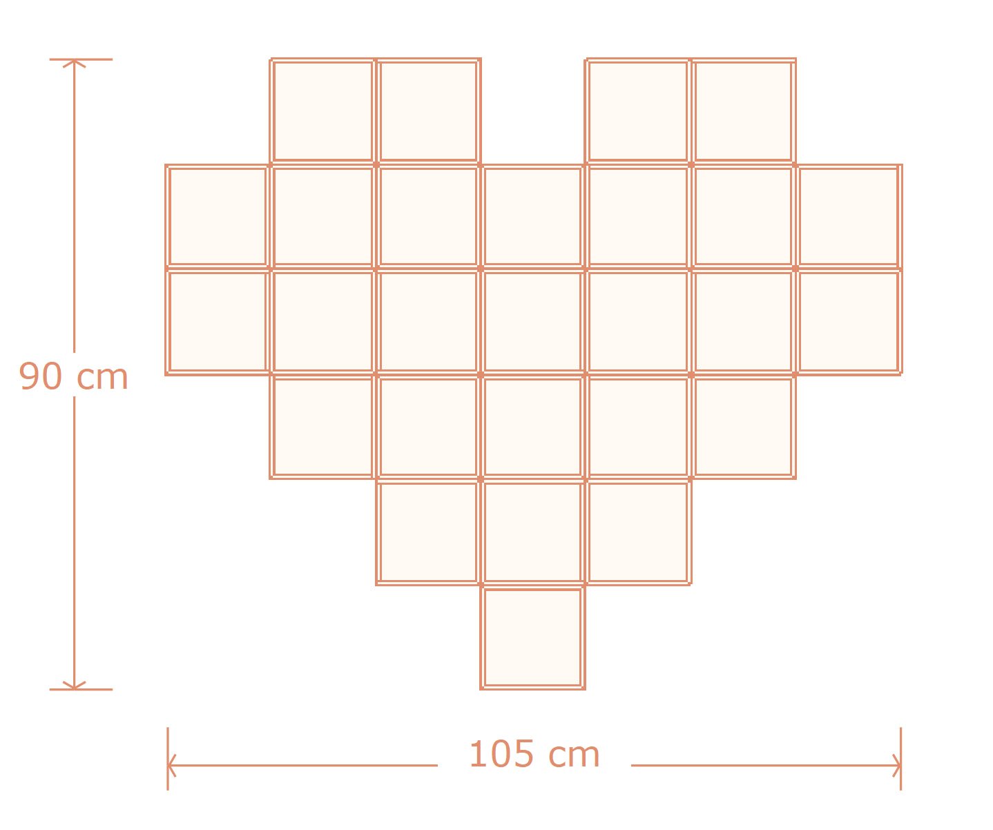 Pixel Heart-Modern wall panels – Lubad